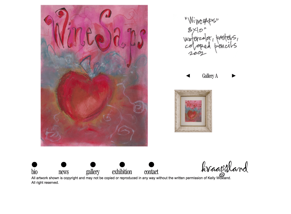 Painting Signs for the Apple Stand – Contemporary Artist: Kelly Wainwright